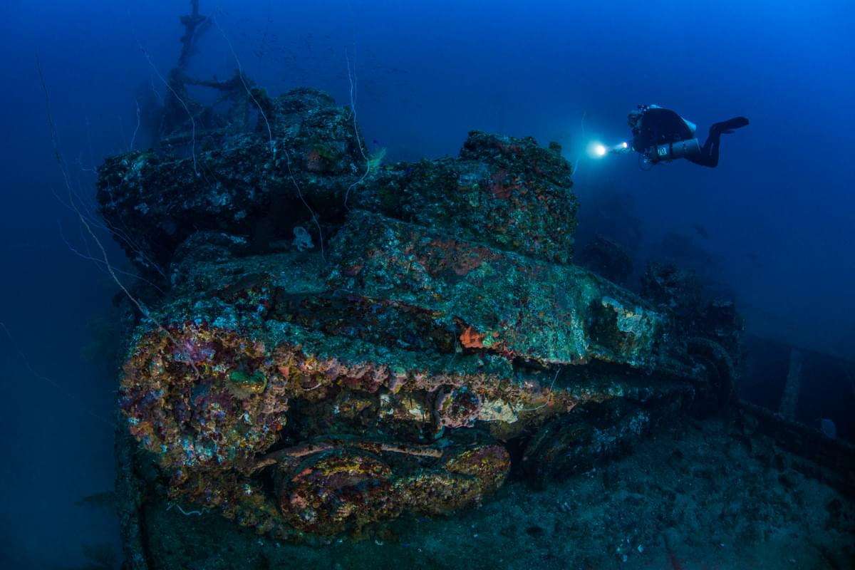 Inside the San Francisco Maru Wreck - Master Liveaboards